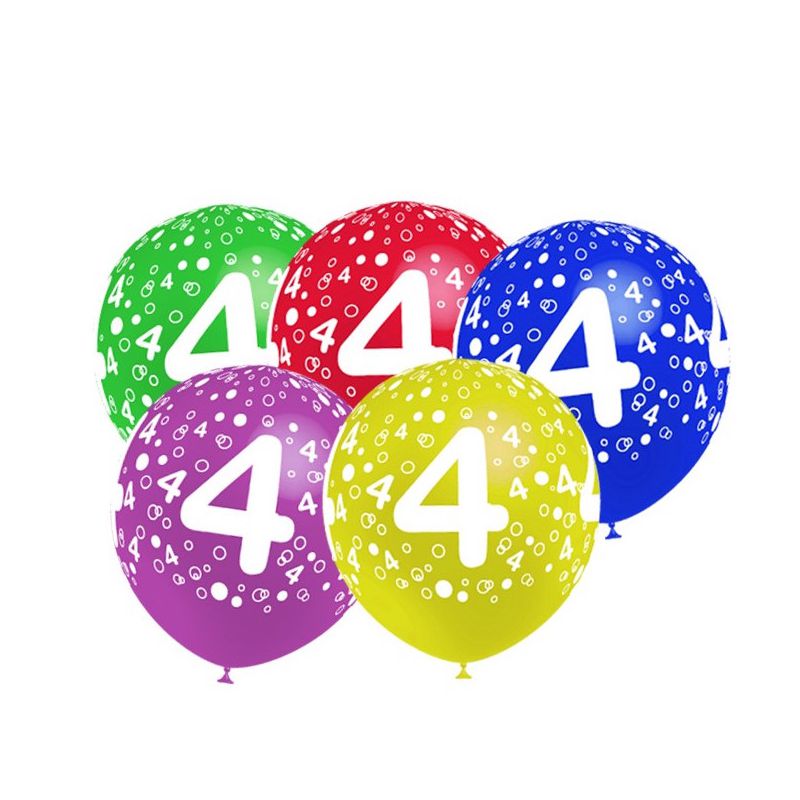 globos con números para decorar fiestas de cumpleaños y aniversarios